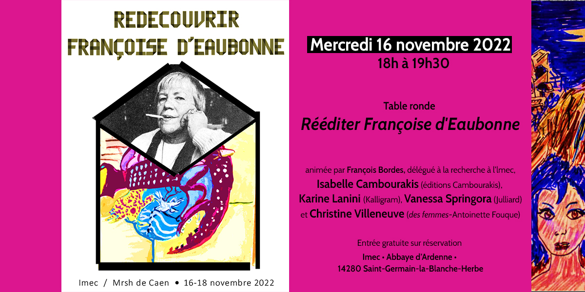 Rééditer Françoise d'Eaubonne - Des femmes